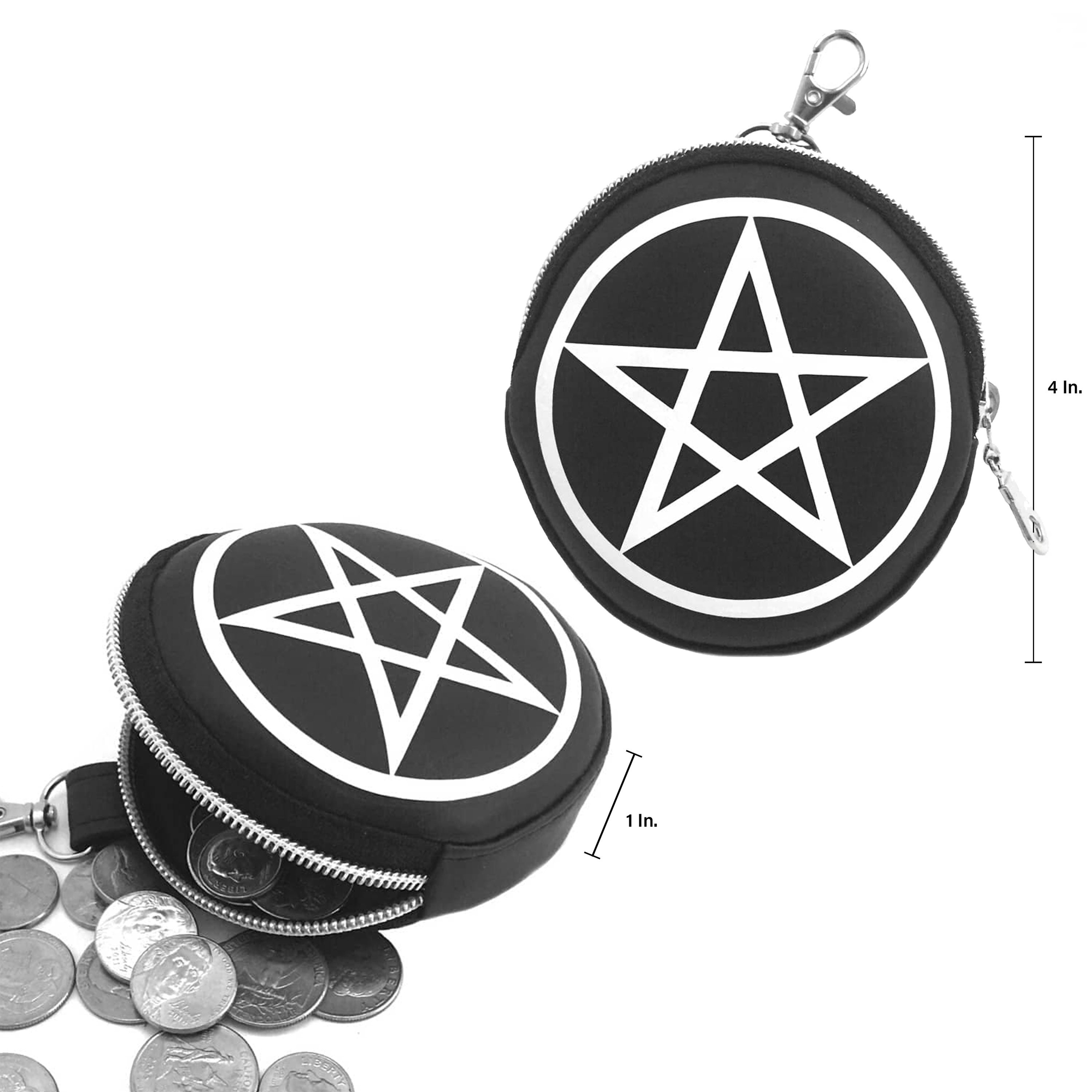Pentacle Coin Pouch Pentagram Wallet - Etsy Hong Kong
