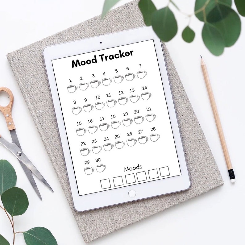 COFFEE/TEA Mood Tracker Instant Download Bullet Journal - Etsy