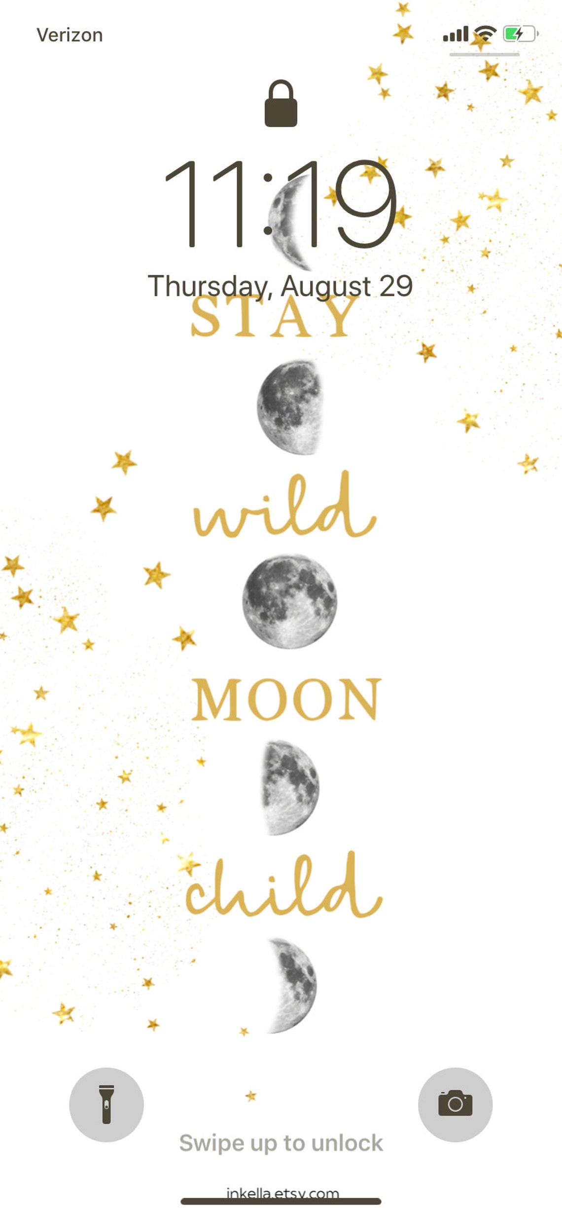 Phone Lock Screen and Home Screen Wallpaper MOON CHILD iPhone ...