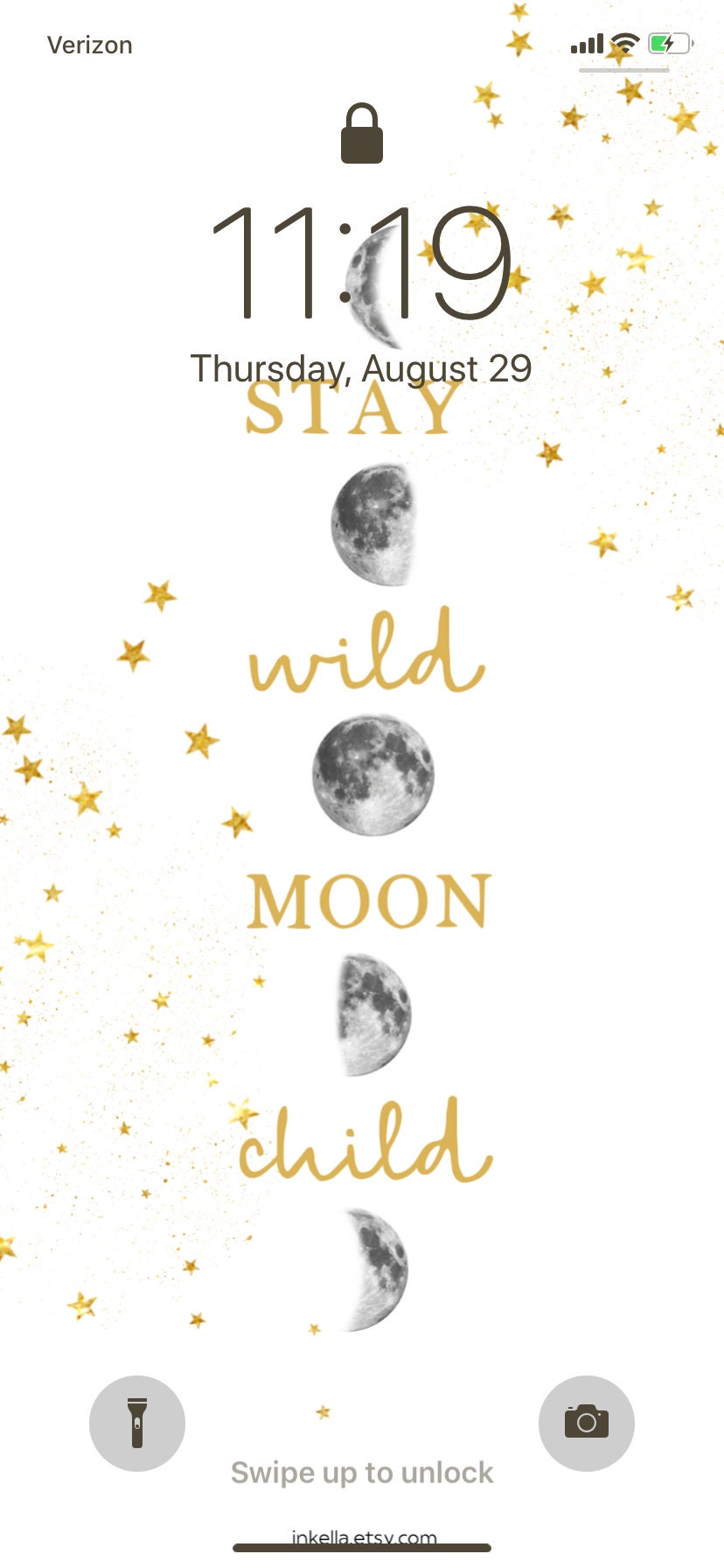 Phone Lock Screen and Home Screen Wallpaper MOON CHILD iPhone ...