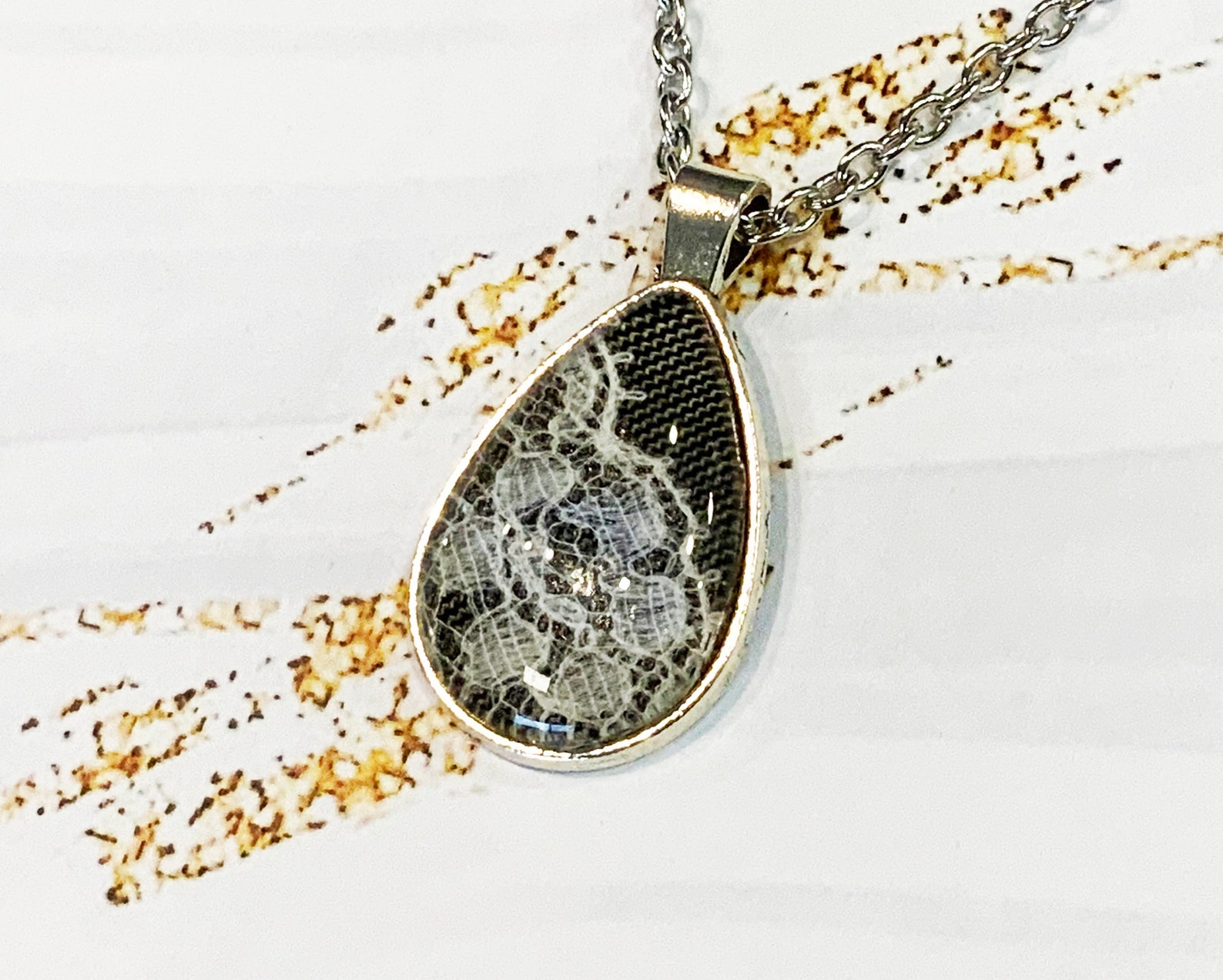 Wedding Lace Jewelry Lace Necklace 13th Anniversary Gift for - Etsy