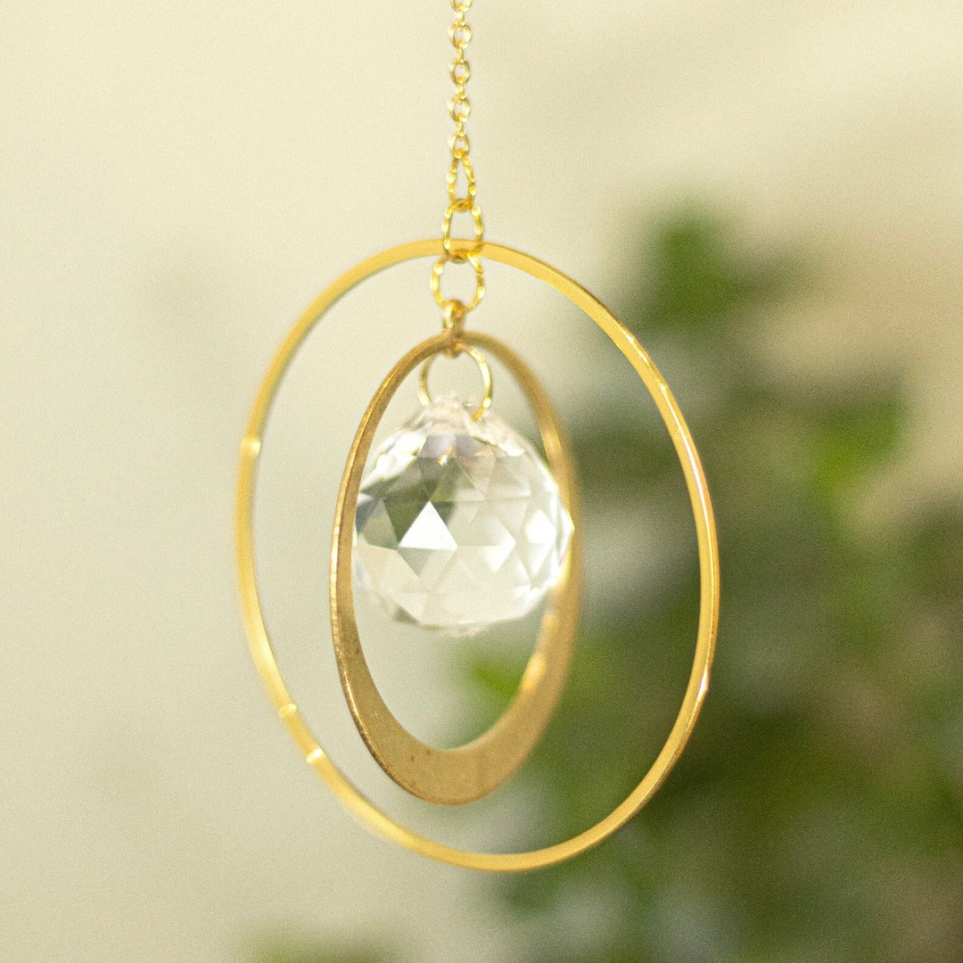 Unique Home Decor, Crystal Window Hanging, Window Crystal Suncatcher ...