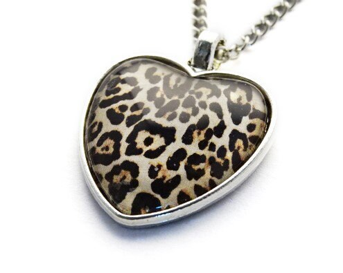 Leopard Necklace Leopard Print Jewelry Statement Necklace | Etsy