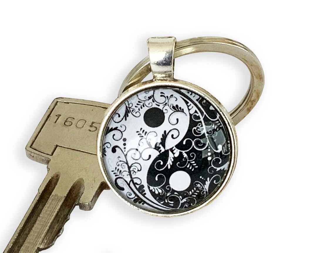 Yin Yang Keychain, Meaningful Keychain, Tai Chi Gifts, Spiritual ...