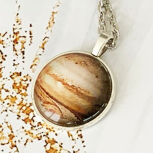 Jupiter Necklace, Space Necklace, Science Jewelry, Planet Necklace ...