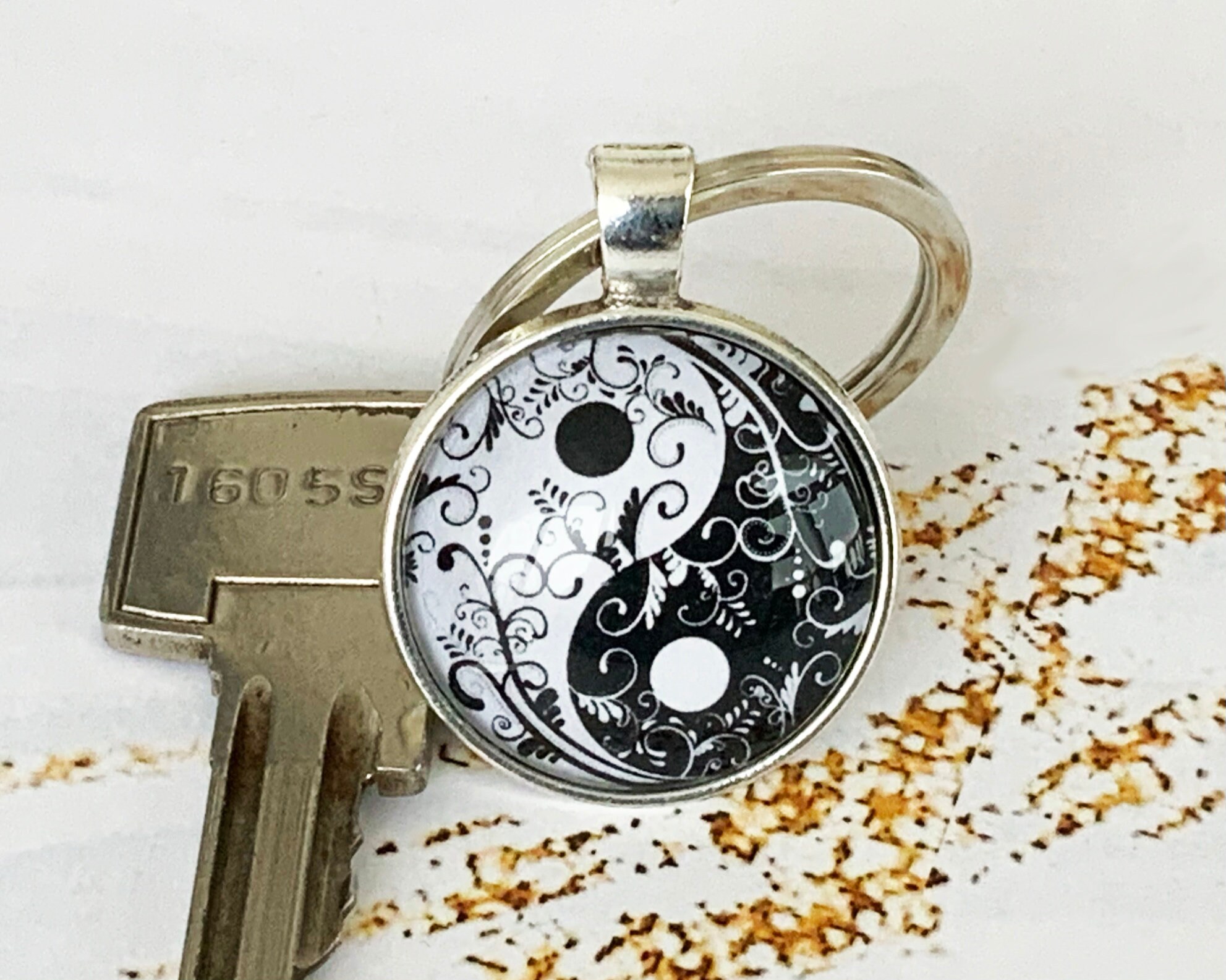 Yin Yang Keychain Meaningful Keychain Tai Chi Gifts - Etsy