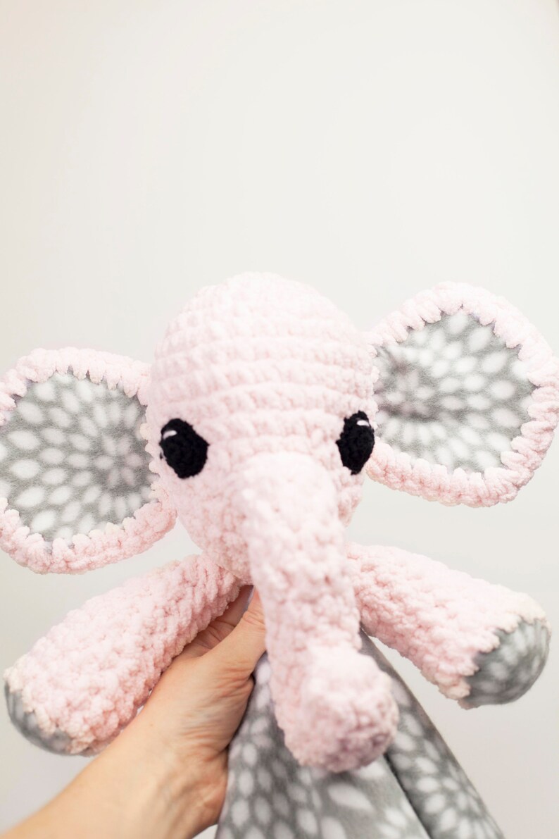 Baby Elephant Lovey Crochet Pattern PDF Instant Download - Etsy