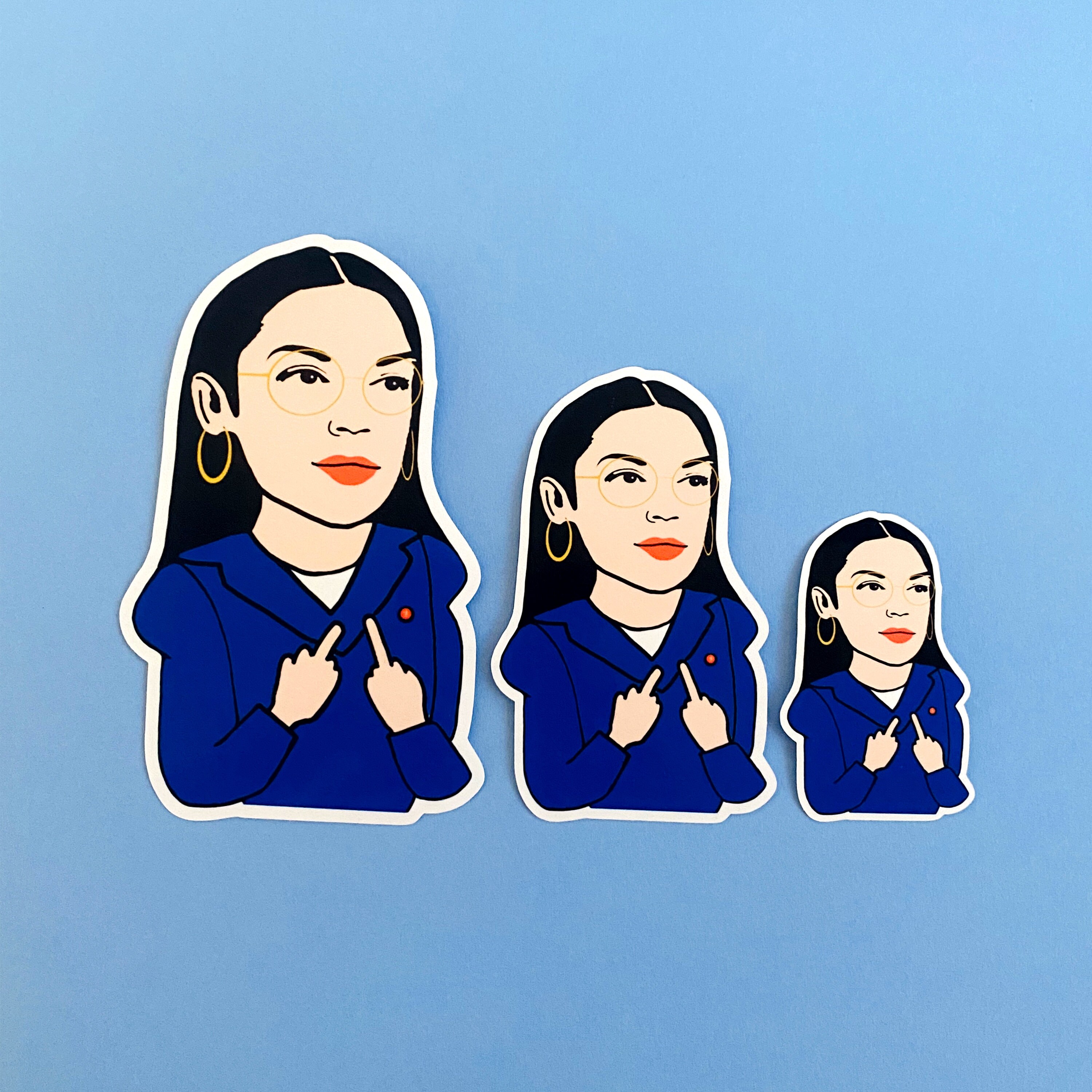 Group of 4 Middle Finger Girls Sticker/Decal Stickers, Labels & Tags ...