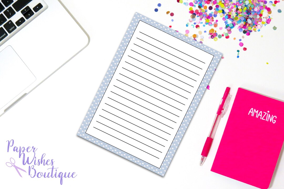 Cloud Writing Paper A5 Stationery - Etsy