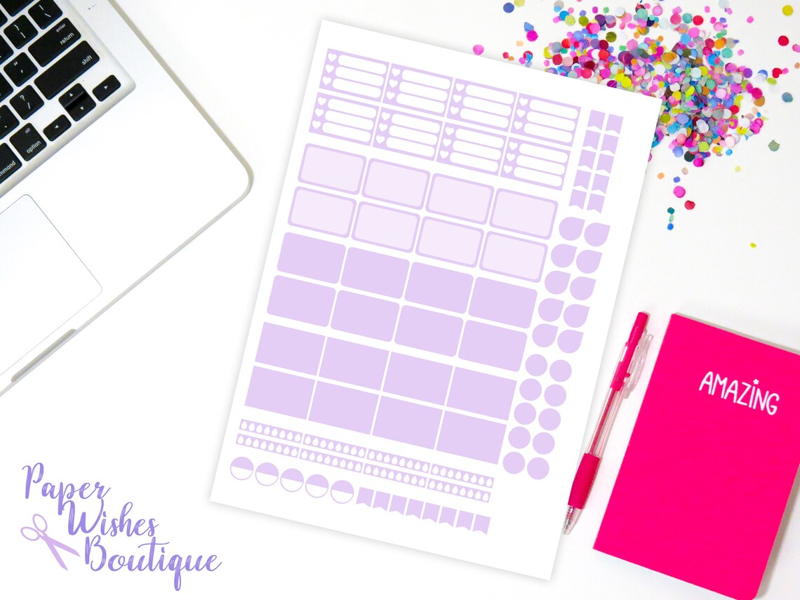 Erin Condren Template 2 Planner Stickers CU - Etsy