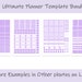 Erin Condren Planner Sticker Template Instant Download CU - Etsy Canada