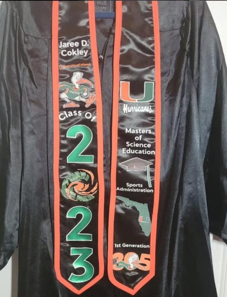 Custom Graduation Stole - Etsy