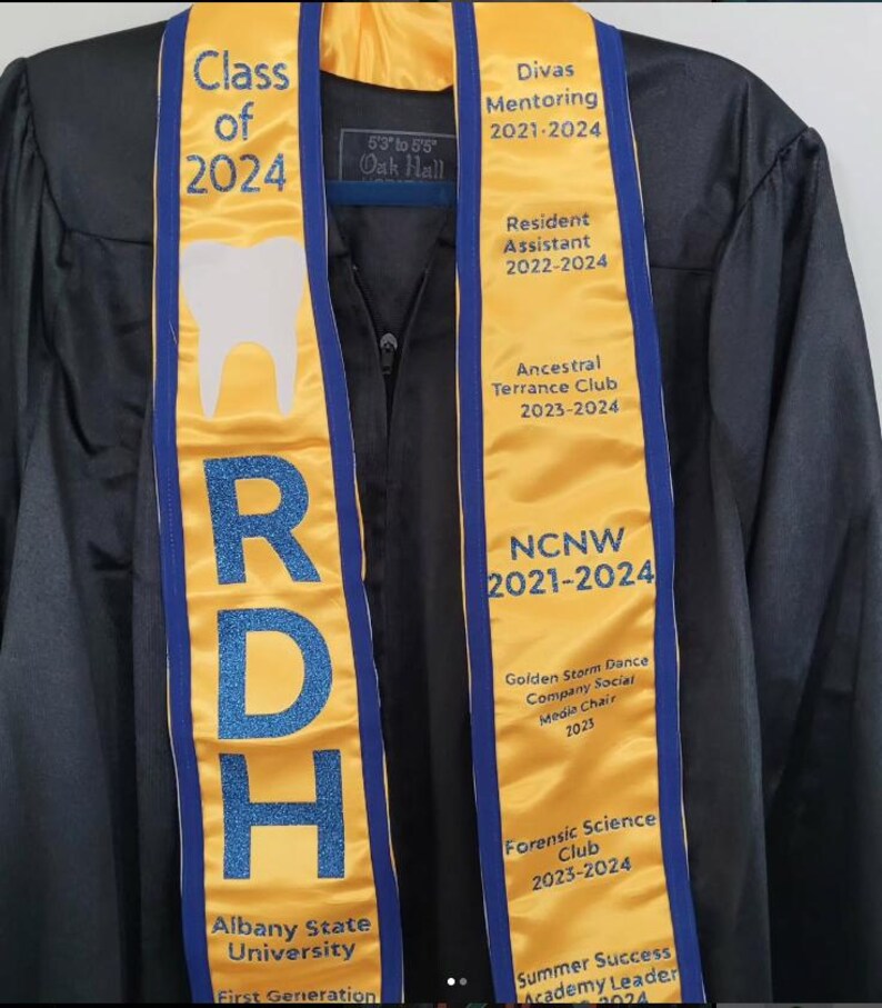 Custom Graduation Stole - Etsy