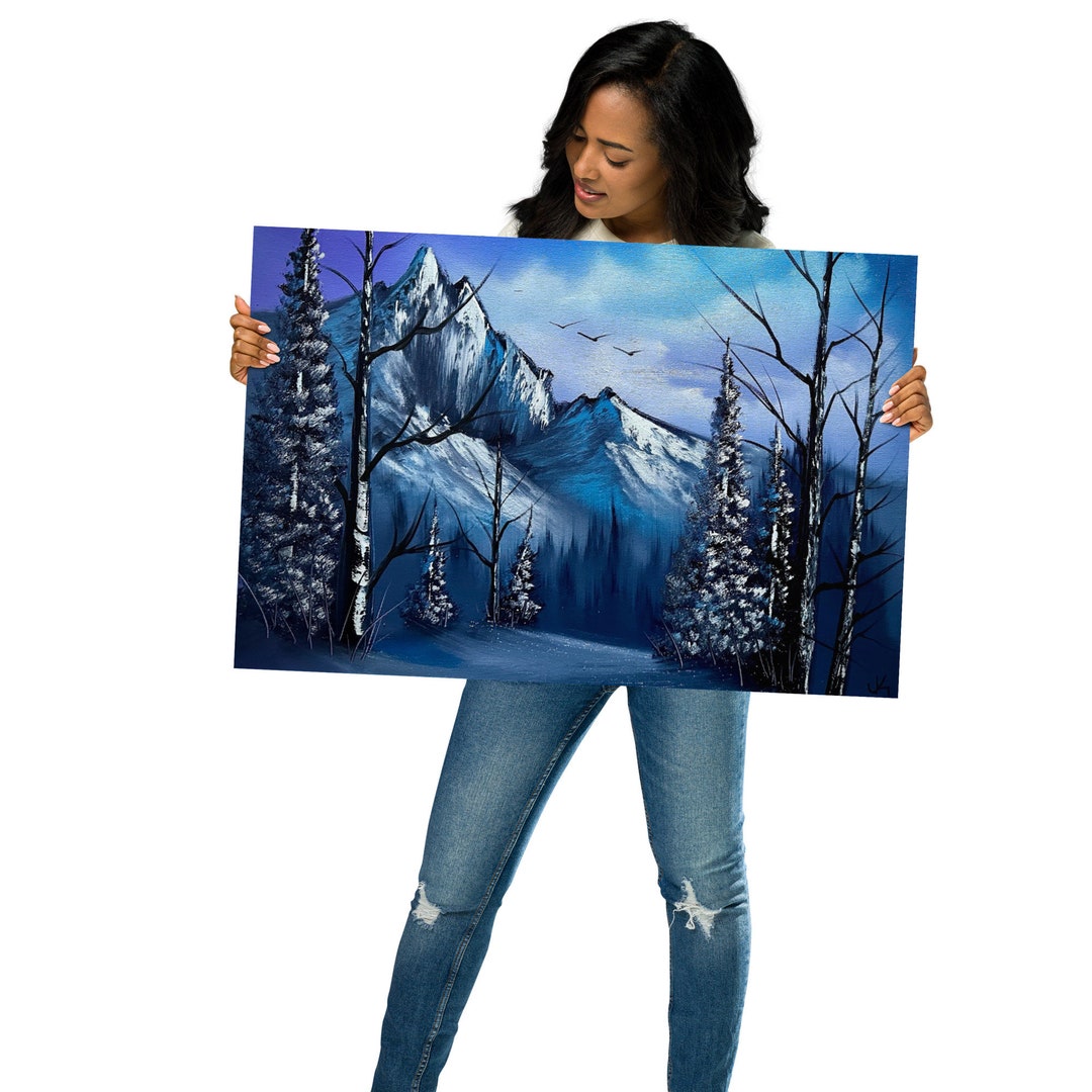 Poster Print - Blue Mountain Overlook Mountain Landscape by ...