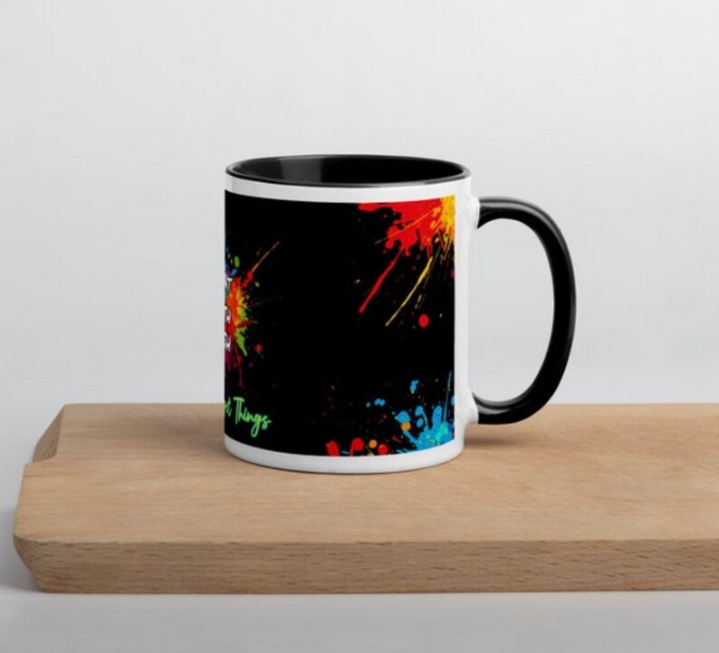 Mug Paint With Josh Coffee Mug With Color Handle & Color - Etsy