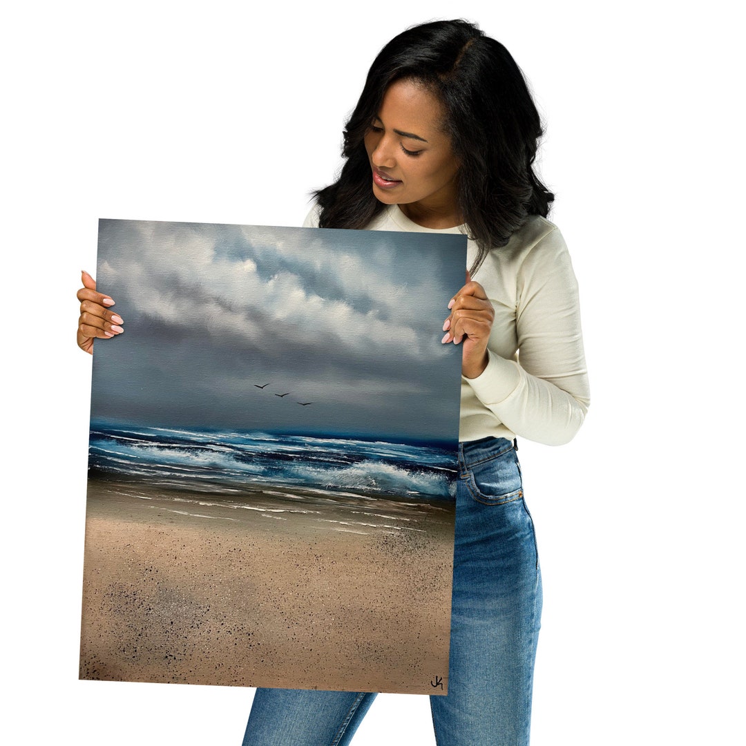 Oregon Coast Seascape Poster by Paintwithjosh - Etsy