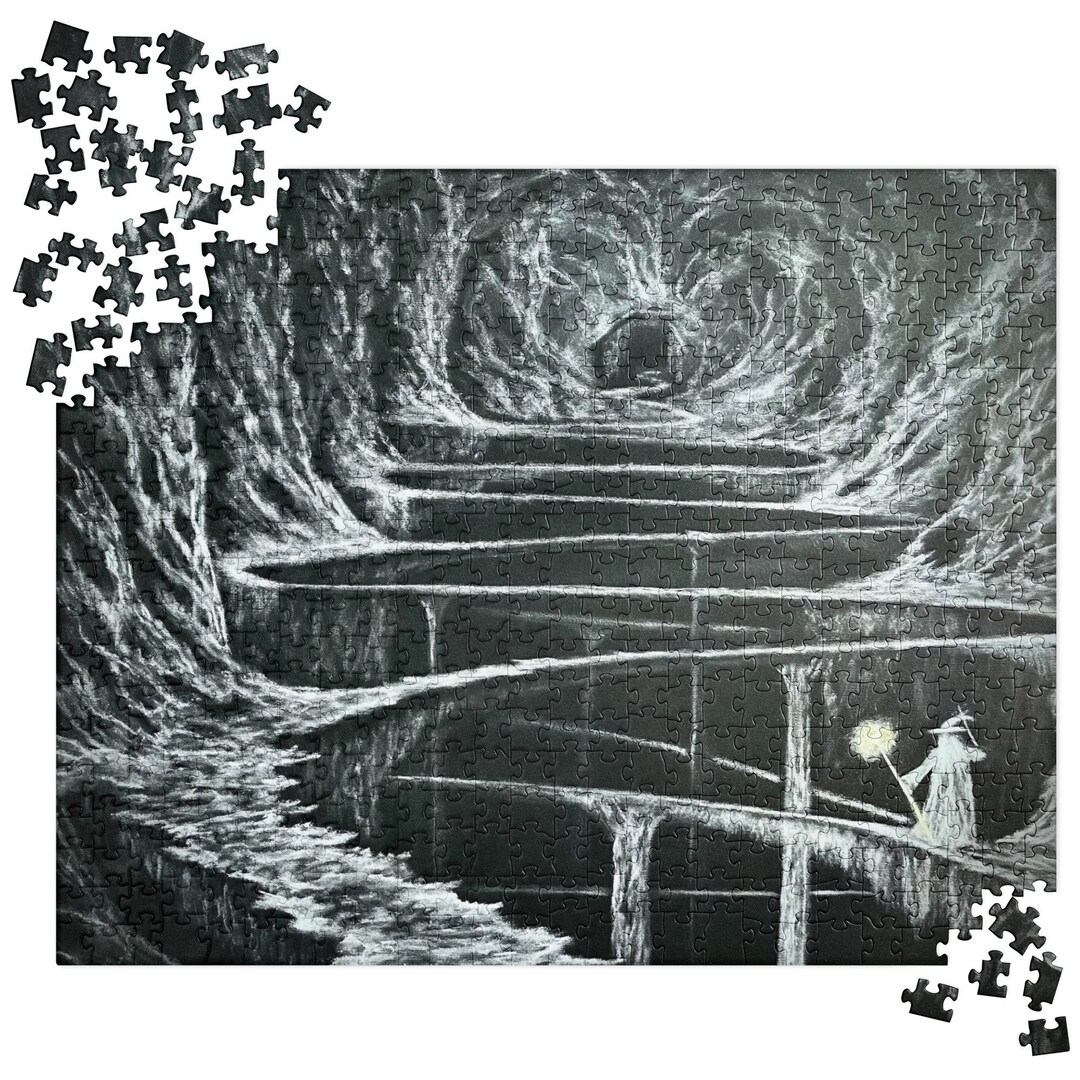 Wizard Cave Jigsaw Puzzle by Paintwithjosh - Etsy