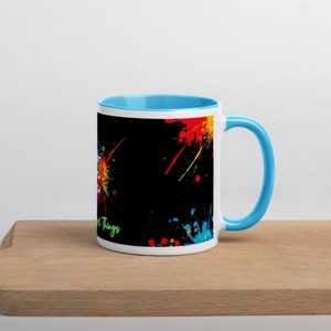 Mug - Paint With Josh Coffee Mug With Color Handle & Color Inside. 6 ...