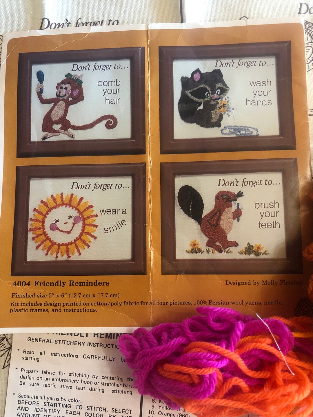 Vintage friendly Reminders Kit by the Creative Circle C1984 - Etsy