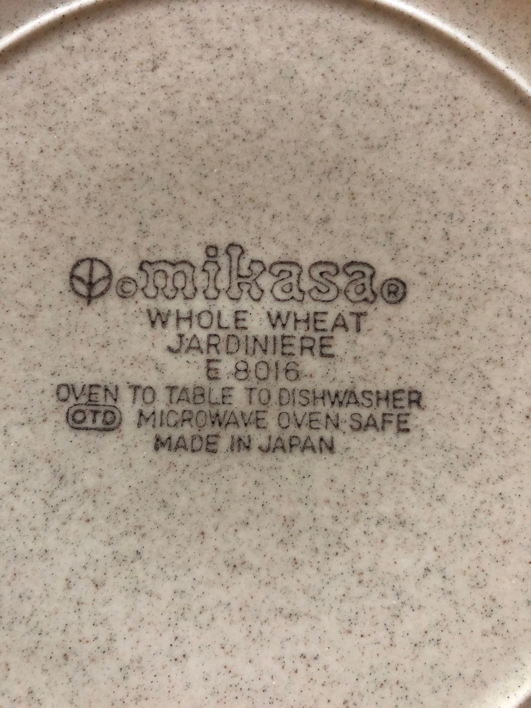 Vintage Mikasa Whole Wheat Jardinere Dinner Plates - Etsy