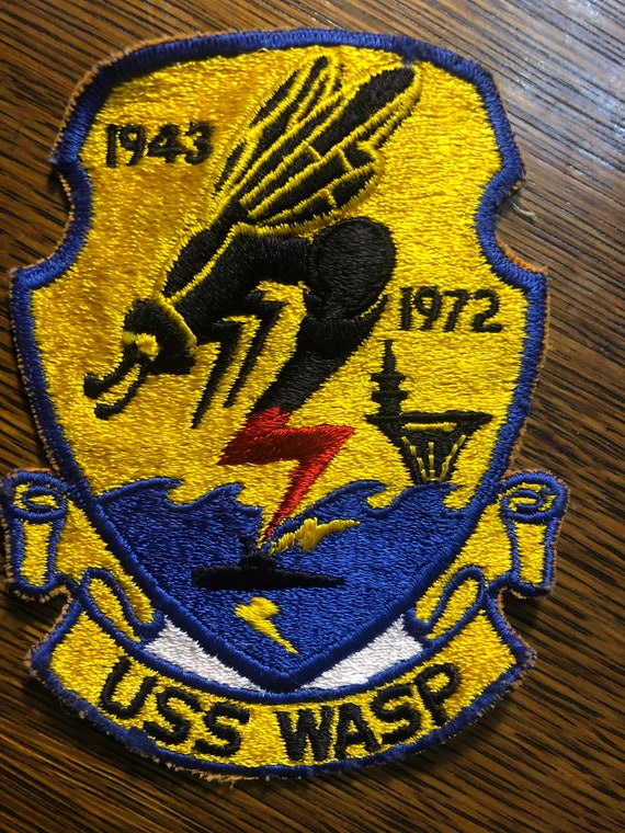 Vintage USS WASP Patch - Etsy