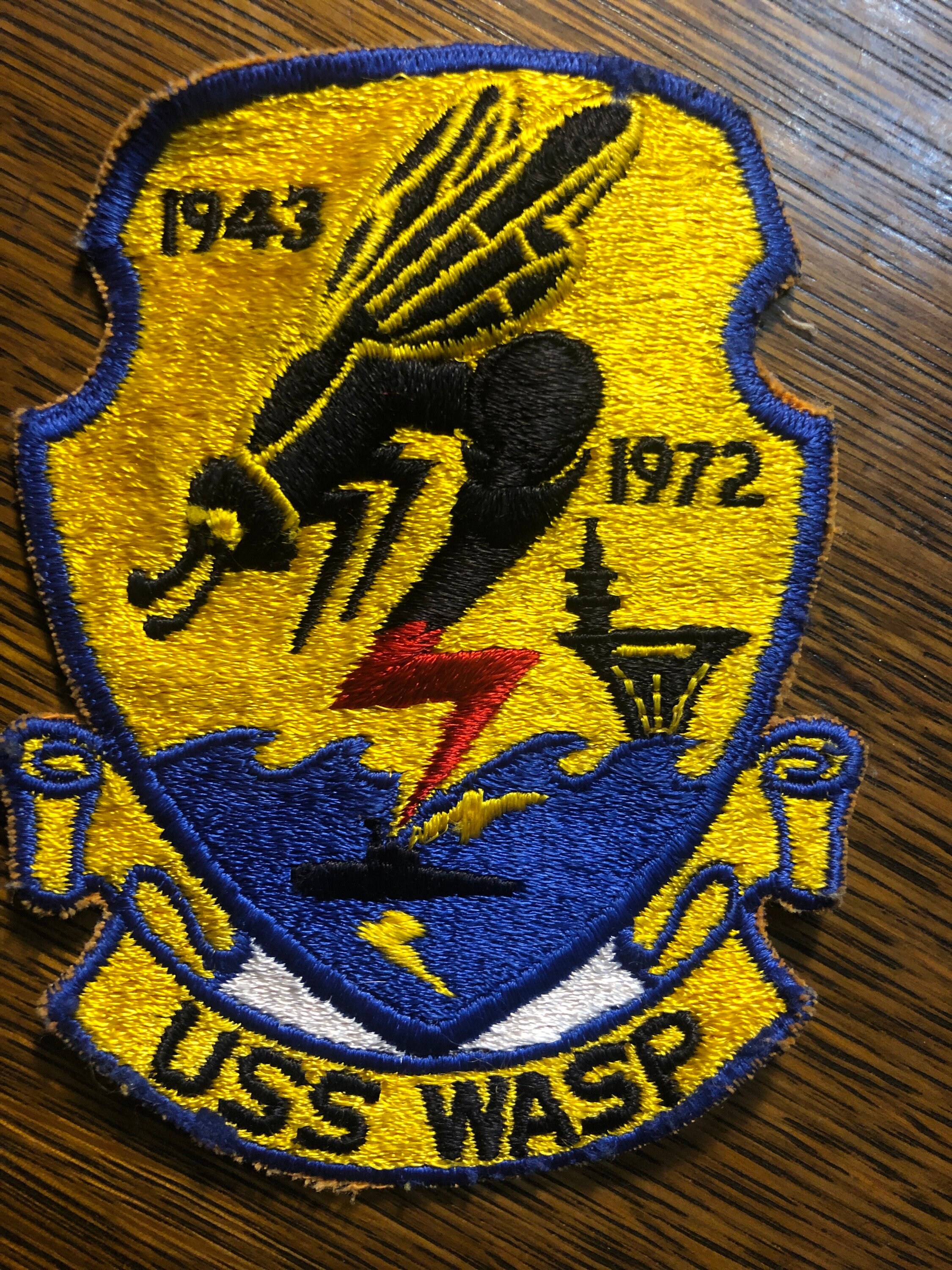 Vintage USS WASP Patch - Etsy