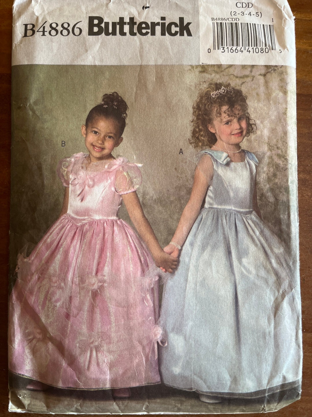 Butterick Sewing Costume Pattern B4886. Children's Princess Costumes ...