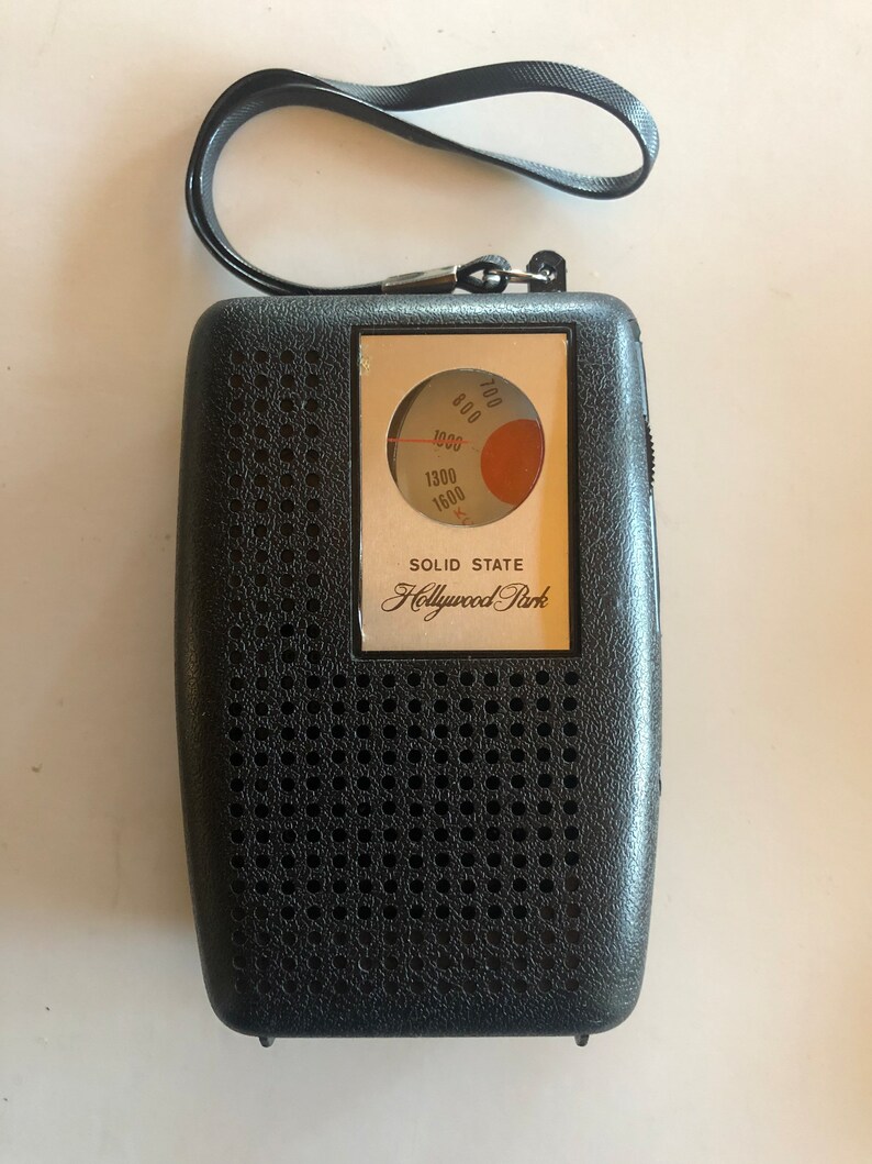 Vintage Solid State Am Pocket Radio From Hollywood Park. New Old Stock ...