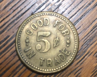 5 Cents Trade Token - Etsy