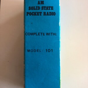 Vintage Solid State Am Pocket Radio From Hollywood Park. New Old Stock ...