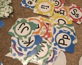 Set of 5 Letters in Soap alphabet letters word words | Etsy