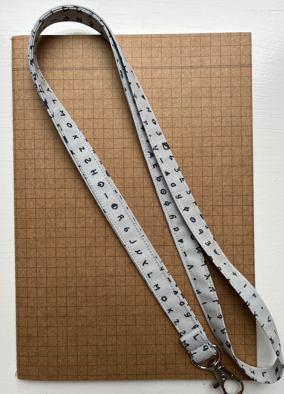 Secret Code Skinny Fabric Lanyard - Etsy