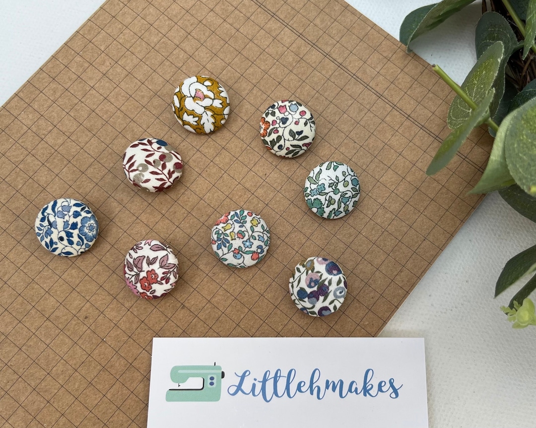 Pick and Mix Liberty Fabric Buttons - Etsy