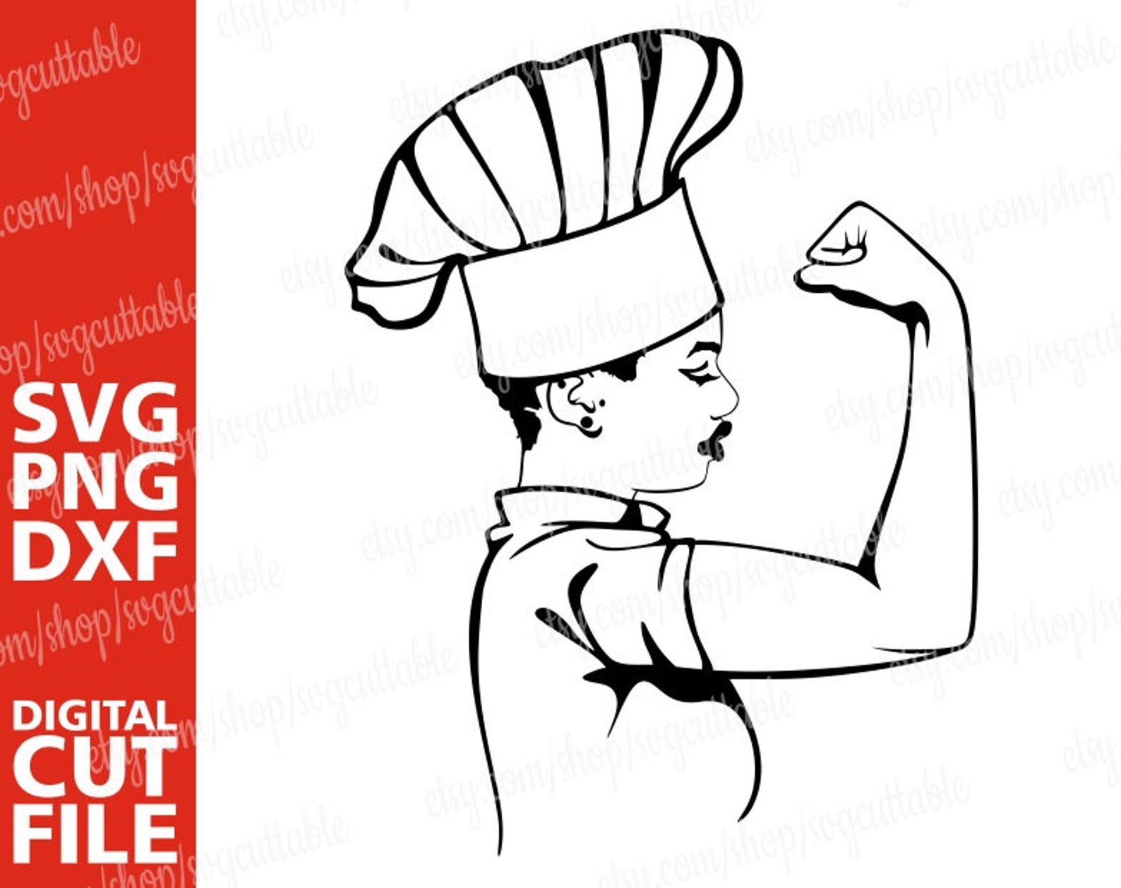 Strong Woman Svg, Head Chef Svg, Afro Girl Svg, Black Girl Magic, Girl ...