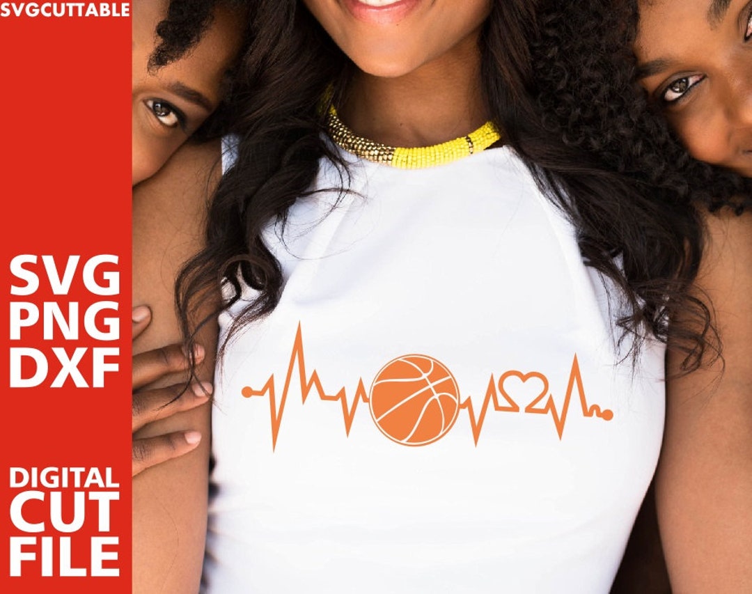 Heart Beat Svg, Basketball Svg, EKG, Heartbeatsvg, Sports Svg, Hobby ...
