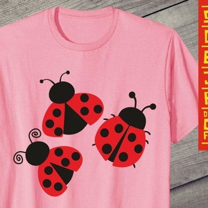 6x Ladybug Bundle Svg, Insect Svg, Ladybug Monogram Svg, Pringitng ...