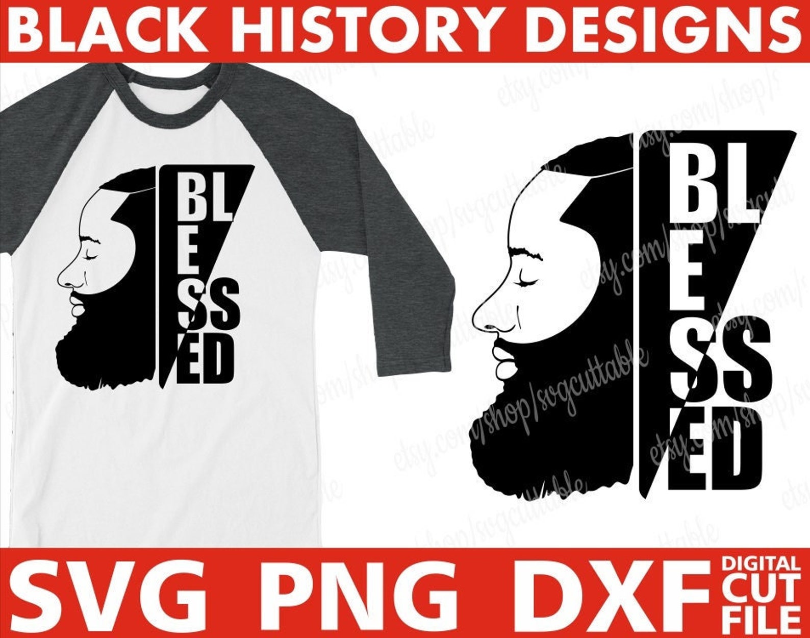 Blessed Svg Beard Man Svg Afro Man Svg Man Svg Daddy Svg - Etsy