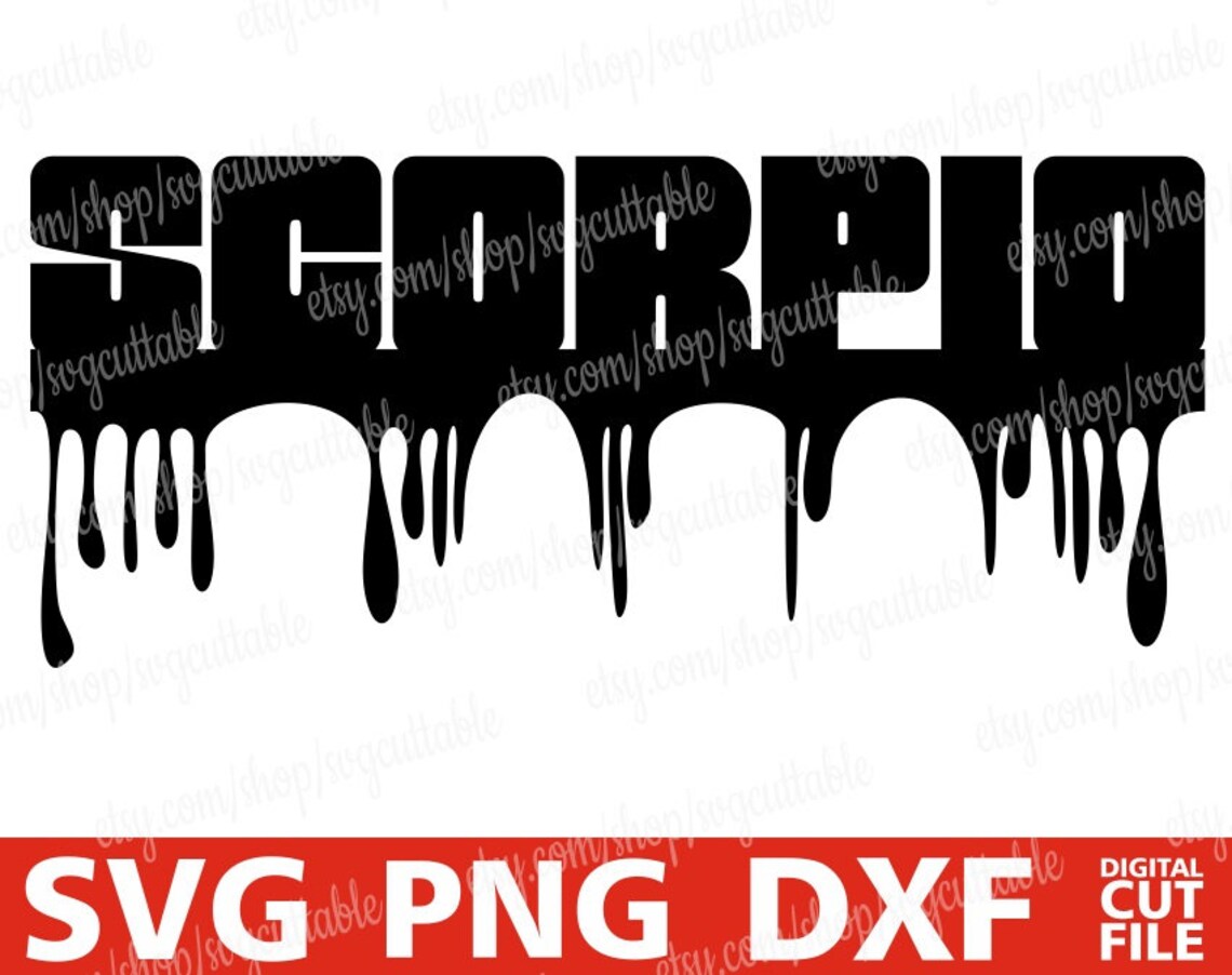 Scorpio Svg Zodiac Sign Svg Dripping Svg Black Woman Svg - Etsy