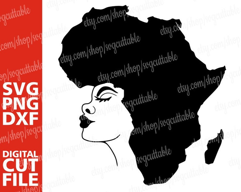 Black Woman Svgafrica Svg Afro Girl Svg Natural Hair Svg - Etsy