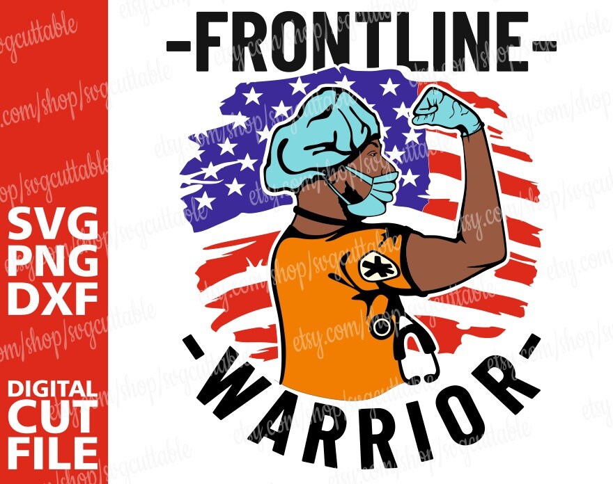 Frontline Warrior Svg Strong Man Svg Paramedic Svg Beard - Etsy