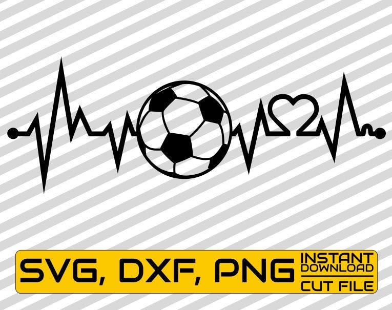 Heart Beat Svg Soccer Svg EKG Svg Heartbeatsvg Sports Svg - Etsy Canada