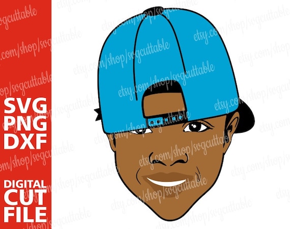 Afro Boy With Cap Svg Black Boy Black Kids Svg Black Man | Etsy