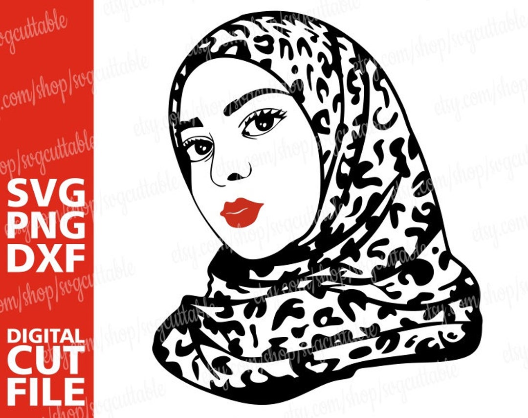 Muslim Woman Svg, Hijab Svg, Islam, Nubian, Muslimah Wear Svg, Arabic ...