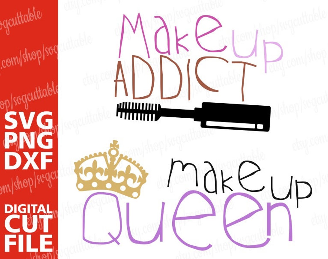 10x Make up Bundle Svg Mascara Svg Make up Addict Svg | Etsy