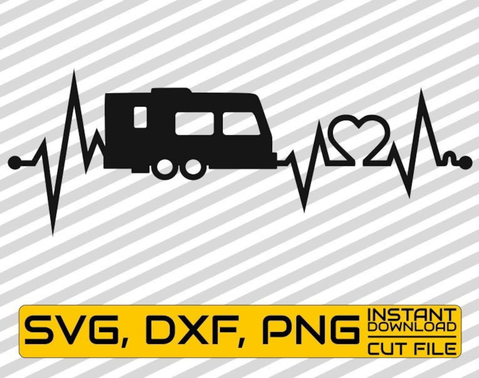 Camping Svg, Heart Beat Svg, Camper Svg, Motor Home Svg, Adventure ...