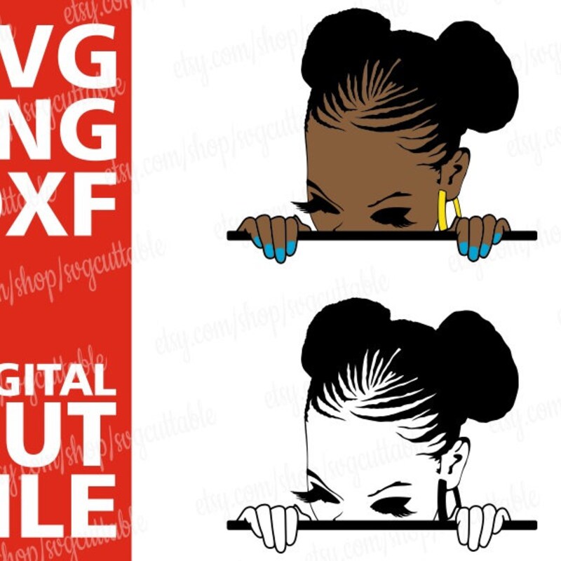 Afro Puff Hair Svg - Etsy