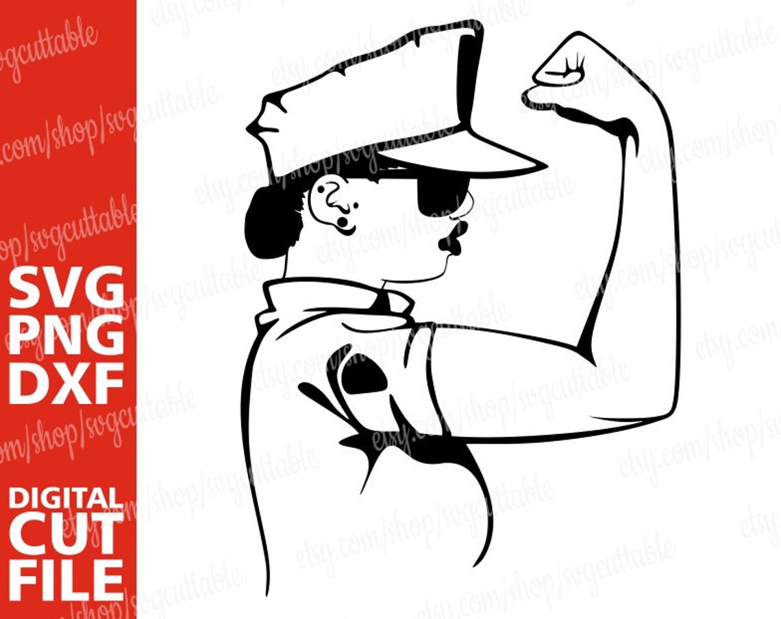 Police Strong Woman svg Melanin Black Woman svg Black Girl | Etsy