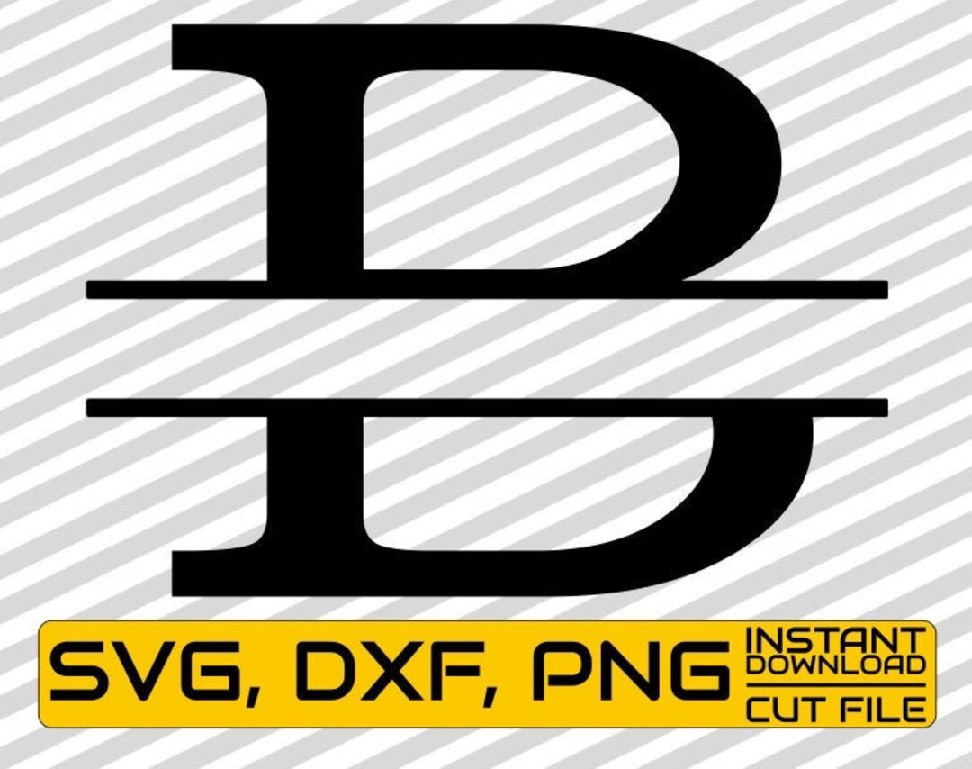 Split Letter Monogram Svg, Letter B Svg ,calligraphy Vector, Font Svg ...