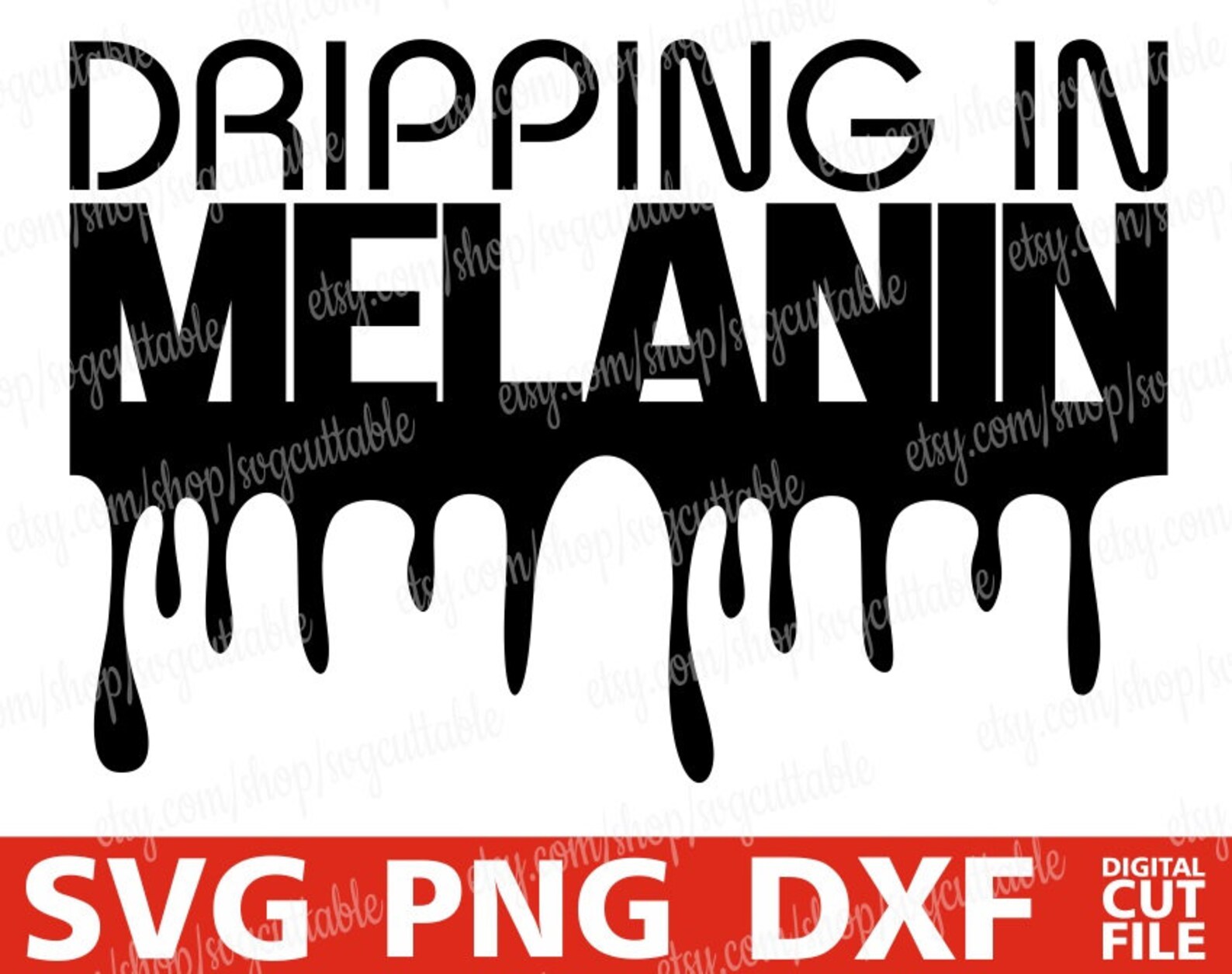 Dripping in Melanin Svg Black Woman Svg Afro Girl Black | Etsy