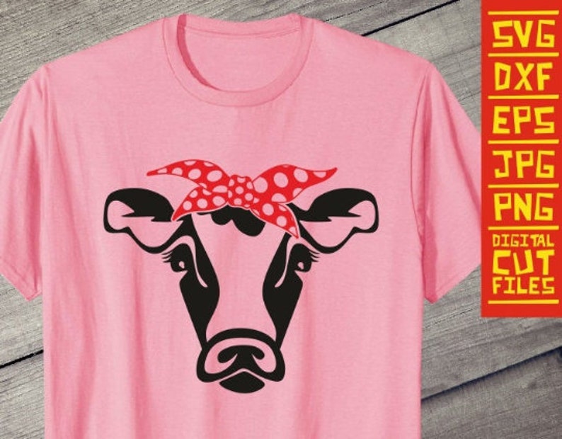 4x Cow and Pig Svg Heifer Svg Farm Animals Svg Cow Bandana | Etsy